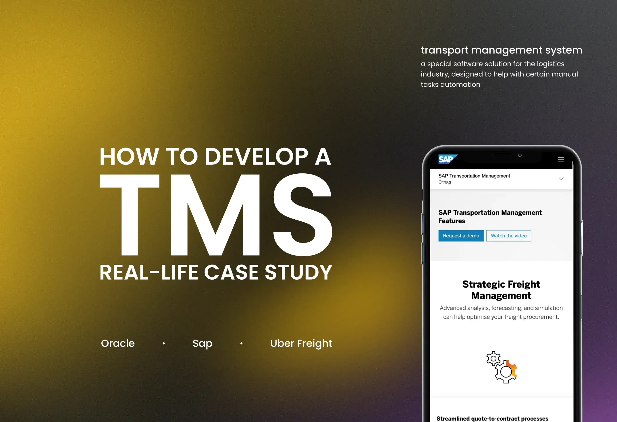 How to Develop a TMS: Real-life Case Study